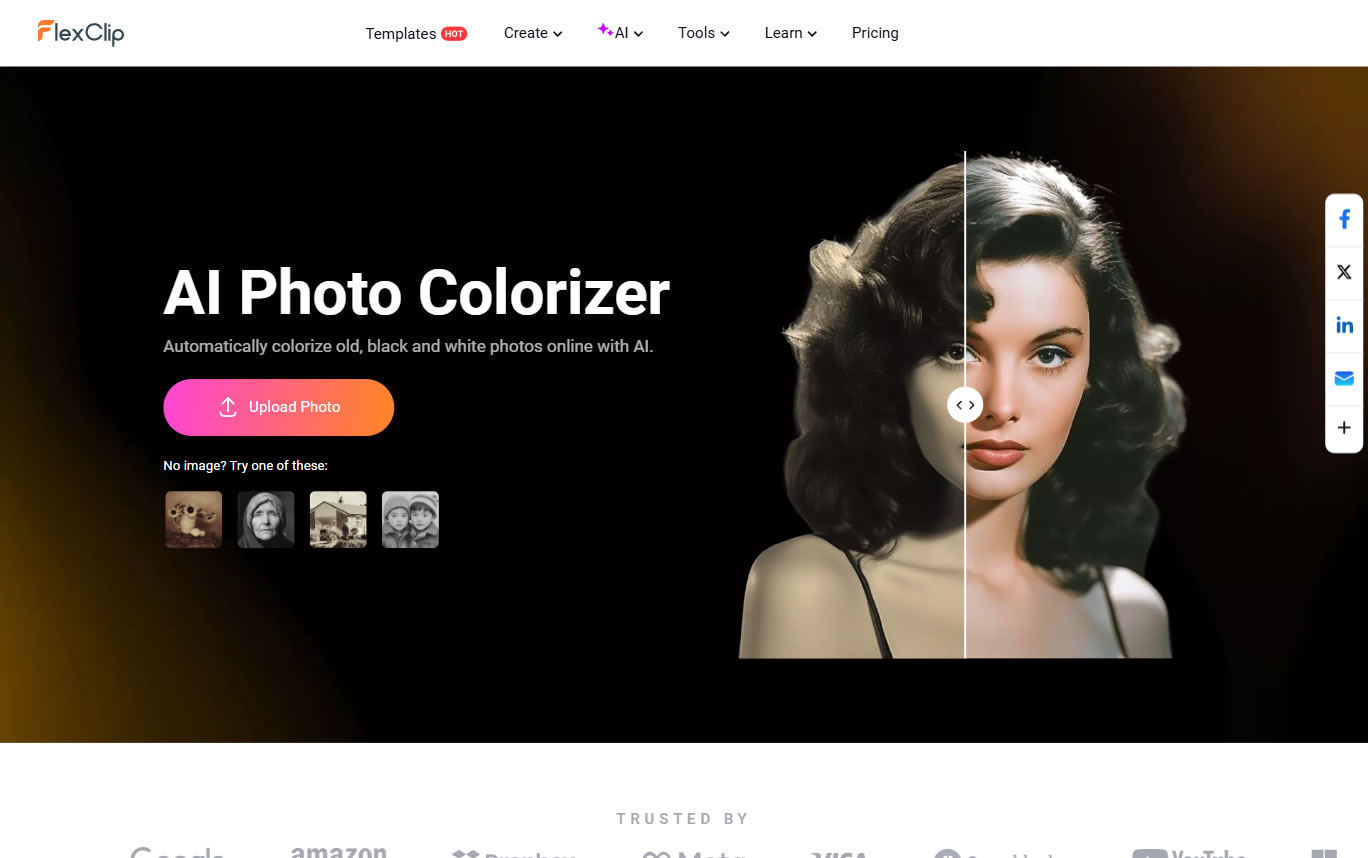 Descubra as Novas Ferramentas AI da FlexClip para Imagens | LOUP BRASIL